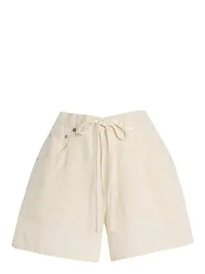 Citizens Of Humanity Brynn Linen Drawstring Shorts - Ivory