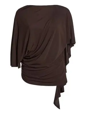 Christopher Esber Jersey Backless Top - Brown
