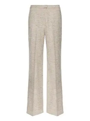 Magda Butrym Silk-Cashmere Flared Pants Nude