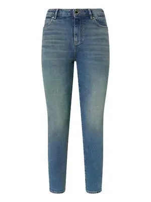 Pinko Logo-embroidered Slim-fit Jeans - Blue