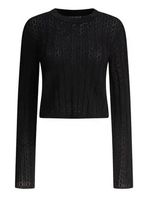 LOULOU STUDIO Tinos Crew-neck Knitwear - Black