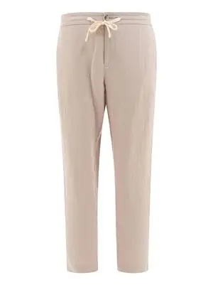 VIN CE. Hemp Relaxed Fit Trousers - Beige