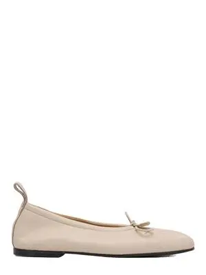 ALOHAS Leather Ballet Flats White