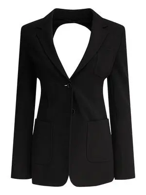 Max Mara Slim Jersey Blazer - Black