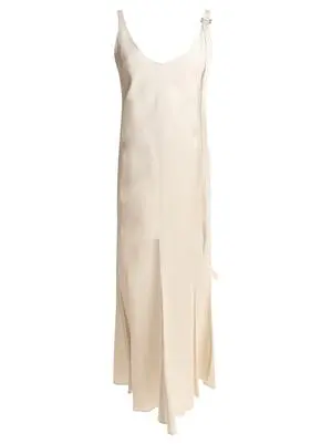 Max Mara Flared Long Dress - Beige
