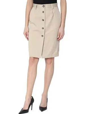 ANINE BING Buttoned Pencil Skirt - Beige