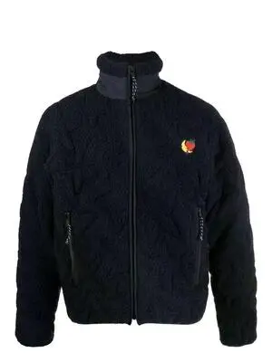SKY HIGH FARM WORKWEAR Star-quilted Fleece Jacket - Blue