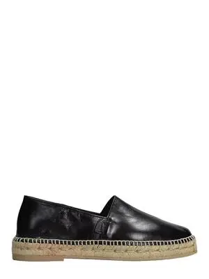AMI AMI Paris Leather Espadrilles