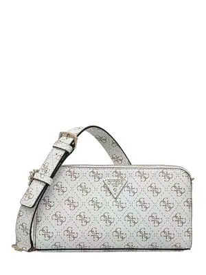 Guess Monogram Crossbody Bag - White