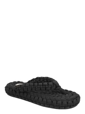 Mia Monako Woven Flip Flop - Black