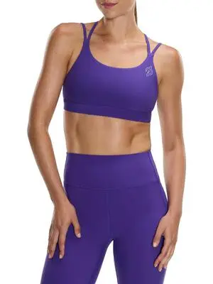 PELOTON Cadent Strappy Y Back Bra - Cobalt