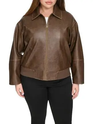 LEVI'S Levi's Faux Leather Jacket Saddle