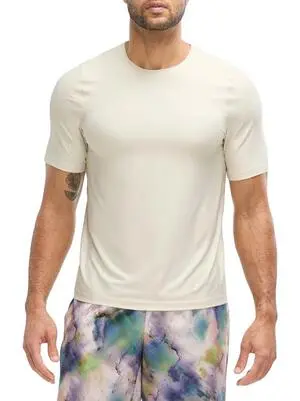 PELOTON Performance Short Sleeve Top - Oatmeal