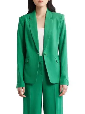 TAHARI ASL One-button Blazer - Clover