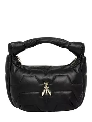 Patrizia Pepe Leather Shoulder Bag - Black