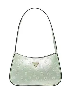 Guess Arnela Embossed Shoulder Bag - Green