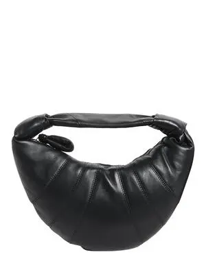 LEMAIRE Mini Fortune Croissant Lambskin Shoulder Bag - Black
