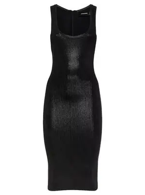 Dsquared2 Ribbed-knit Dress - Black
