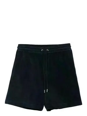Moncler Cotton Terry-cloth Shorts - Blue