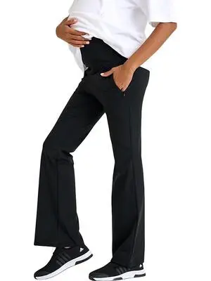 ACCOUCHEE Warm Flare Maternity Trousers - Black
