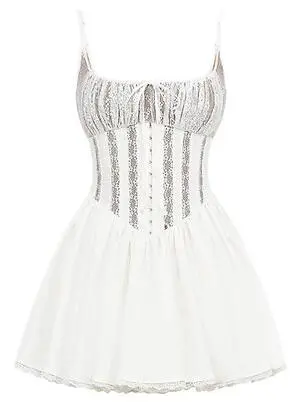 House Of Cb Rosaria Corset Mini Dress - White