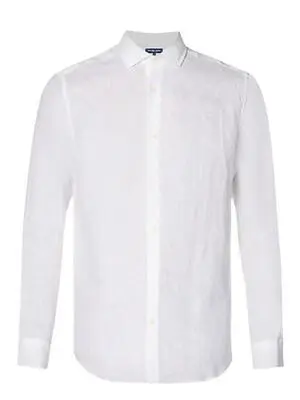 Frescobol Carioca Antonio Regular-fit Linen Shirt - White