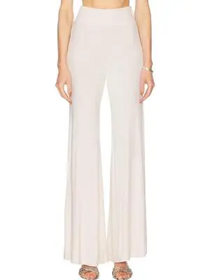 Enza Costa Silk Knit Bias Pant - Canvas