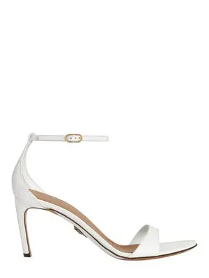 Dolce & Gabbana Polished Goatskin Sandals - White