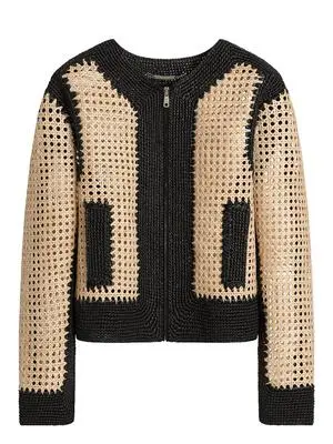 Dolce & Gabbana Woven Raffia Jacket - Multicolor