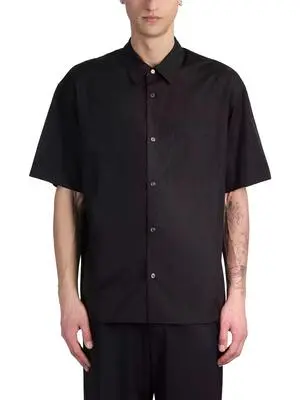 Attachment Cotton Shirt - Black