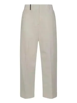 Peserico Tailored Straight-leg Trousers - Neutrals