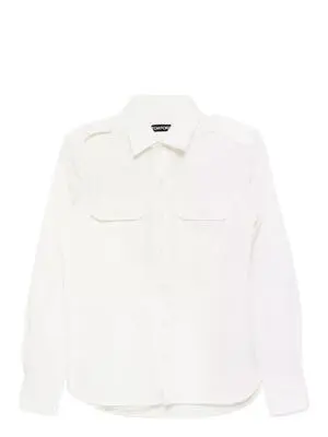 TOM FORD Poplin Shirt - Neutrals
