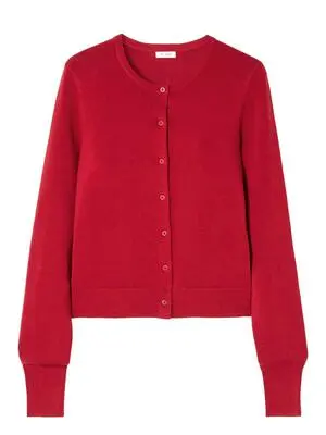 ST. AGNI Tencel™ Lyocell-blend Cardigan - Red