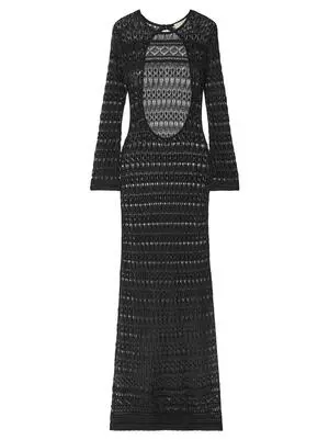 Isabel Marant Paloma Crocheted Maxi Dress - Black