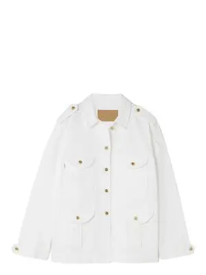 BLAZÉ MILANO Clapotis Sahariana Denim Jacket - White