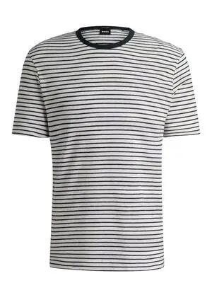 BOSS Striped T-shirt - White