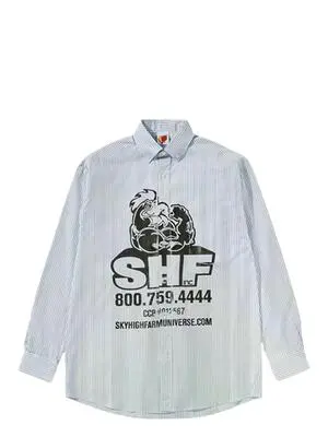 SKY HIGH FARM WORKWEAR Shf Chicken Shirt - Blue