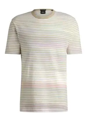 BOSS Striped T-shirt - White