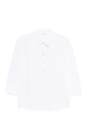 SLOWEAR Cotton Polo Top - White