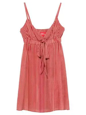 MERCI Striped Mini Dress - Red