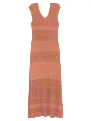TWINSET Knitted Maxi Dress - Brown