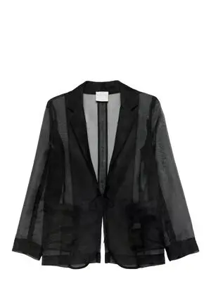 FORTE_FORTE Forte Forte Silk Blazer Black