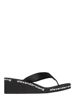 Alexander Wang Aw Wedge Flip Flop - Black