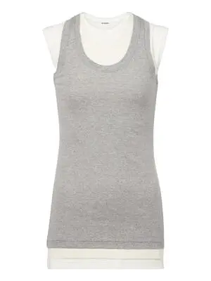 JIL SANDER Jil Sander Set Of 3 Cotton Tank Tops Multicoloured