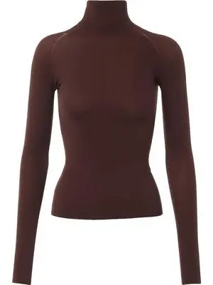 Alaïa Jersey Top - Brown