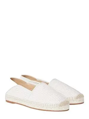 Manolo Blahnik Raffia Espadrilles - White