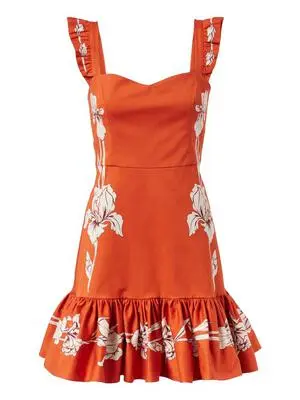 La DoubleJ Gingerbread Minidress - Orange