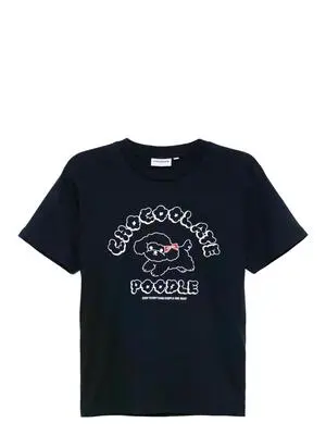 CHOCOOLATE Poodle Graphic T-shirt - Blue