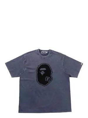 A BATHING APE Head Cotton T-shirt - Grey