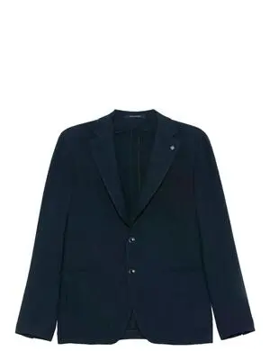 Tagliatore Textured Blazer - Blue